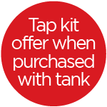 250 Litre Baffled Water Tank, Upright - Tanks Direct