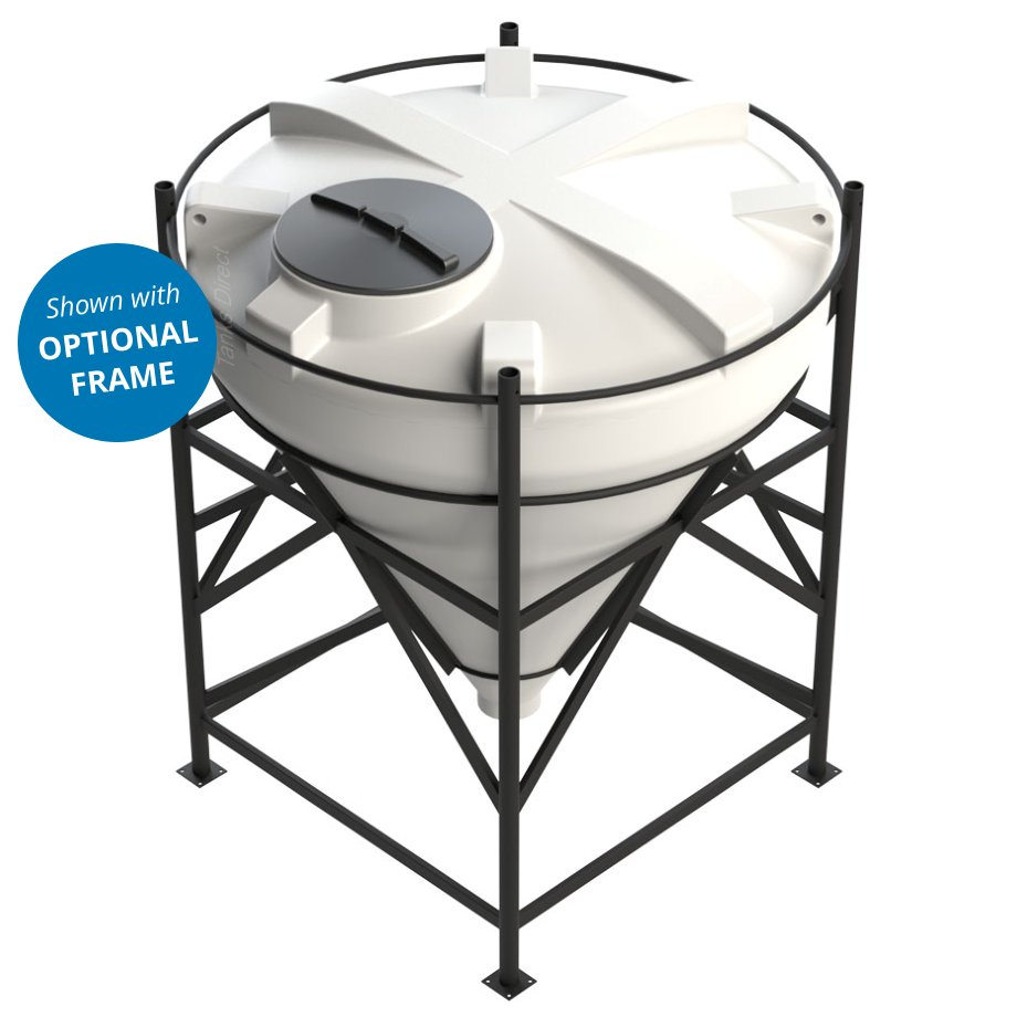 Enduratank 2000 Litre Cone Tank, 60° base - Tanks Direct