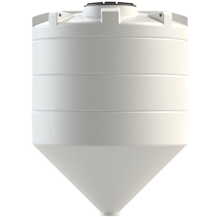 Enduramaxx 4900 Litre Natural Cone Tank with 45 Degree Base - Tanks Direct