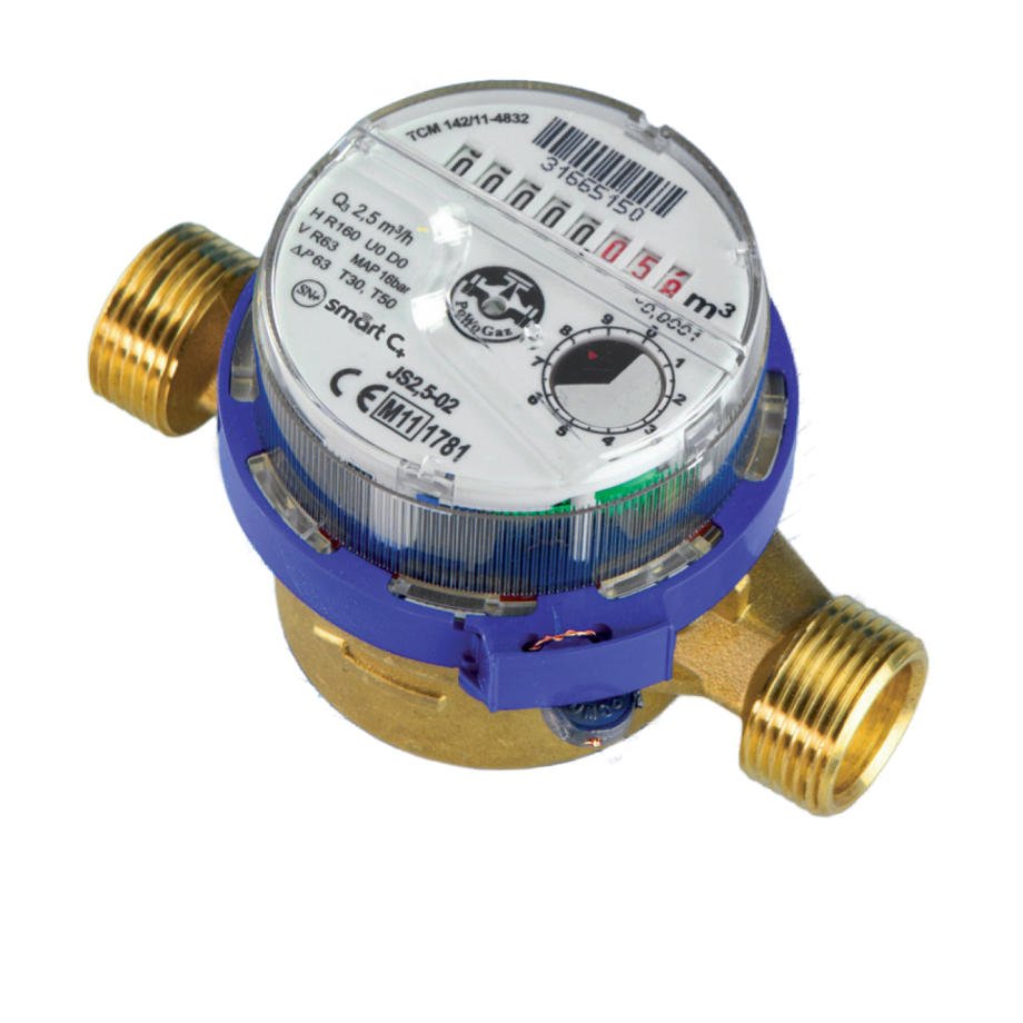 Water Meter WRAS 3/4' BSP with 1:1 Pulse Reader - Tanks Direct