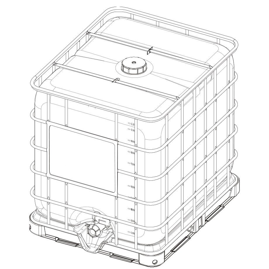 IBC, 1000 Litre, Black - Pensteel 4008971 - Tanks Direct