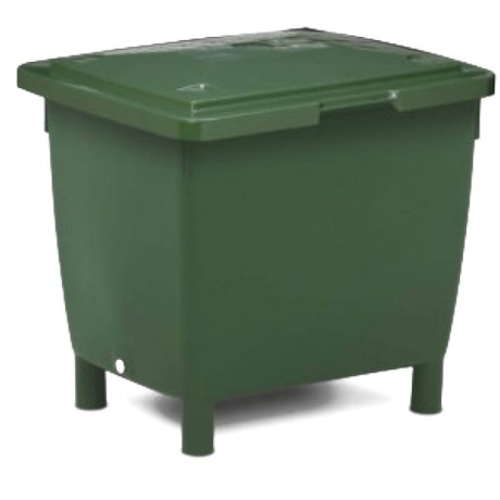 400 Litre Heavy Duty Container on Legs with Lid - Tanks Direct