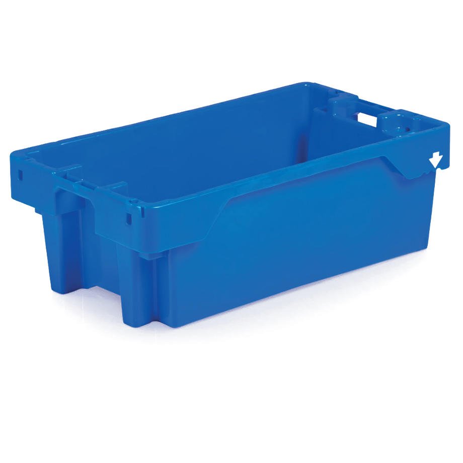 25kg / 40 Litre Euro Fish Boxes, Pack of 20, Blue - Tanks Direct