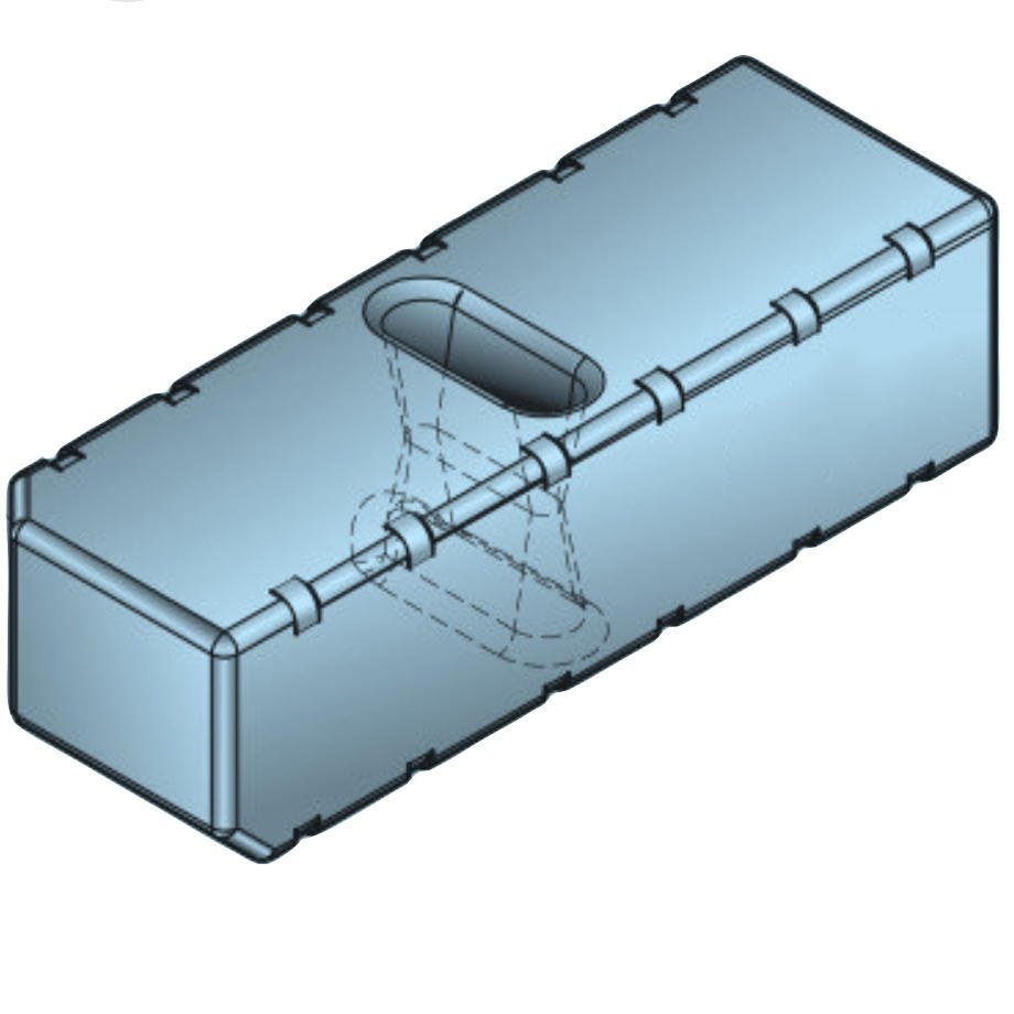 130 Litre Vetus Rigid Waste Water Tank - Tanks Direct