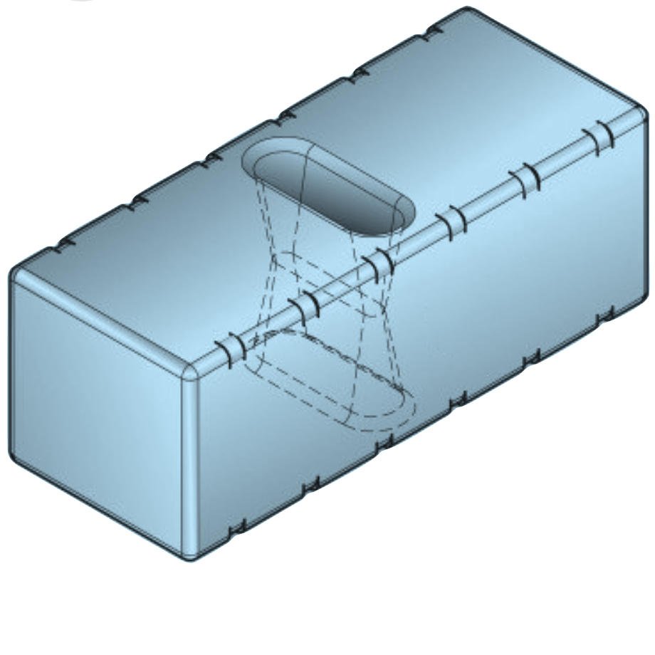 170 Litre Vetus Rigid Waste Water Tank - Tanks Direct