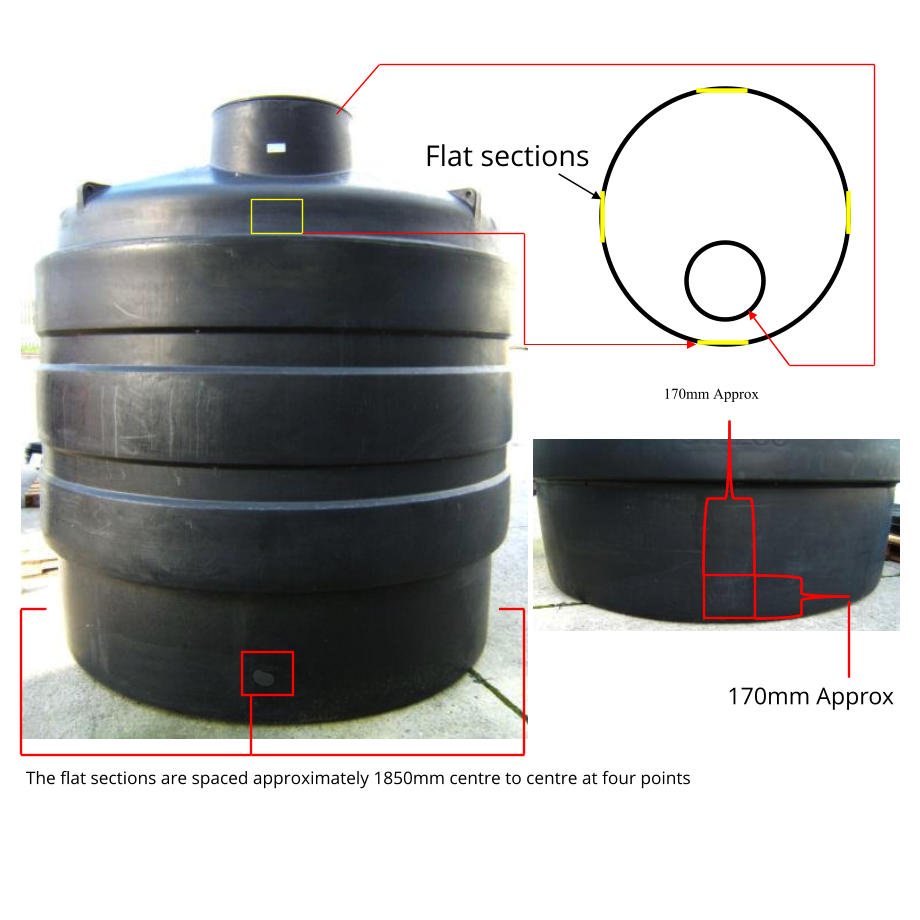 4500 Litre Below Ground Water Storage Tank - Tanks Direct