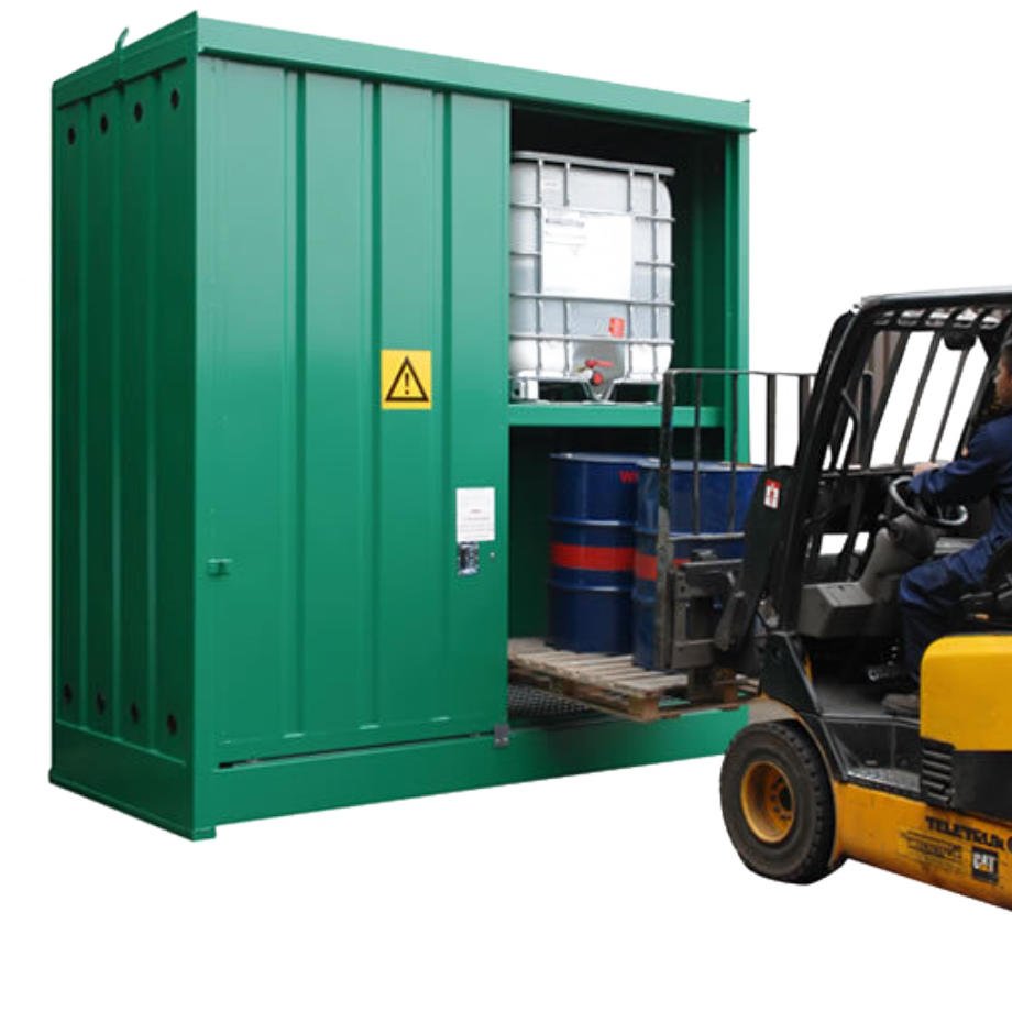 Steel Bunded IBC, Drum Store, DPU16-4 - Tanks Direct