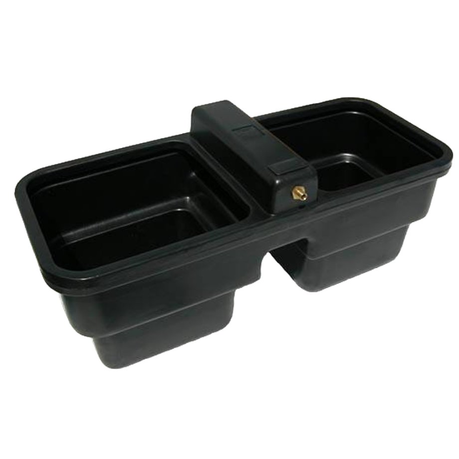 JFC 180 Litre Plastic Double Drinking Trough - Tanks Direct