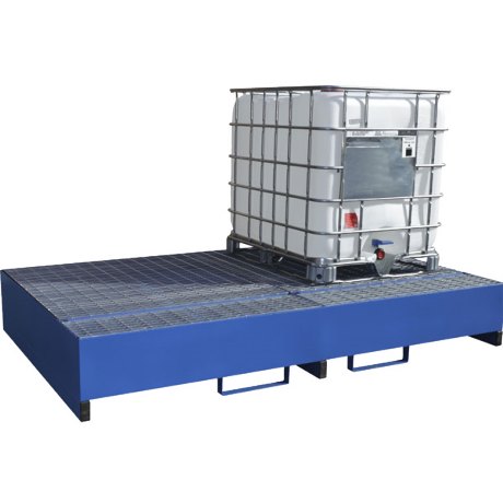 IBC Metal Spill Pallet for 2 IBCs - Tanks Direct
