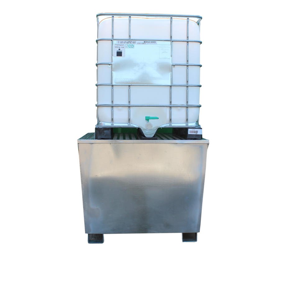 Galvanised Steel IBC Spill Pallet - Tanks Direct