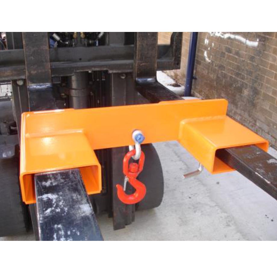 Adjustable Forklift Mounted Hook - Tanks Direct