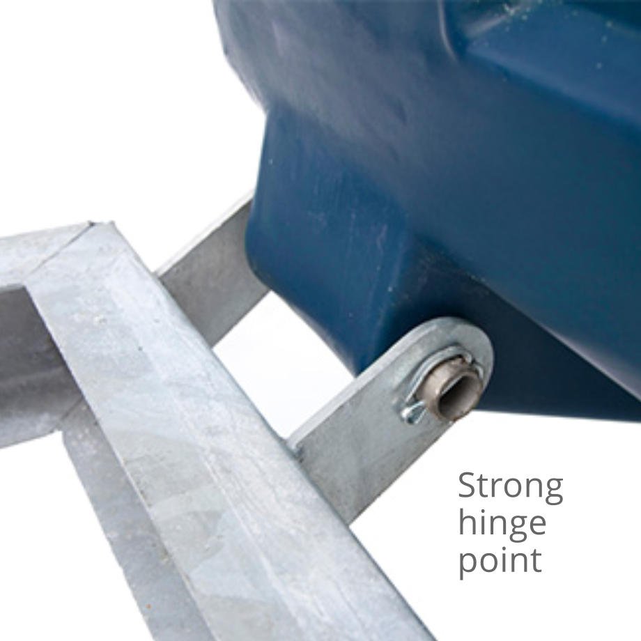 JFC 250 Litre Tipping Wheelbarrow, Blue - Tanks Direct