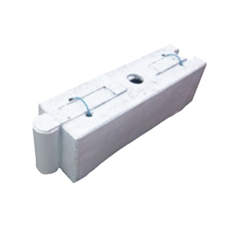 Oak Log Self Weighted Barrier, White - Tanks Direct