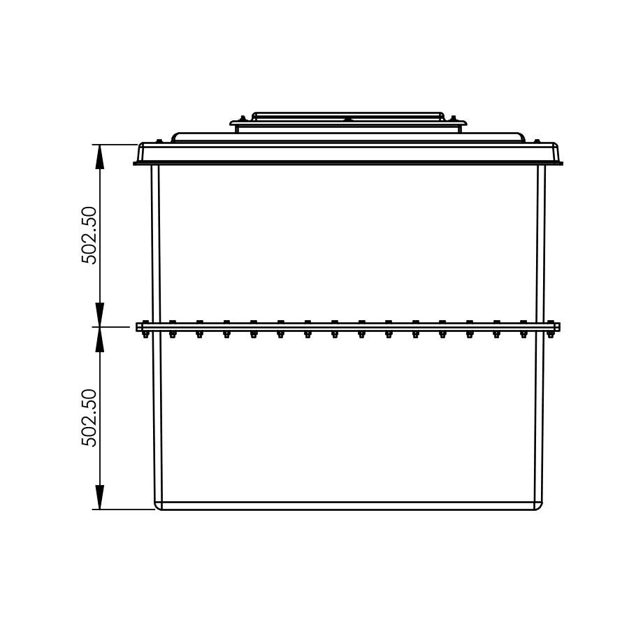 1000 Litre GRP Water Tank - Two Piece Insulated - Tanks Direct