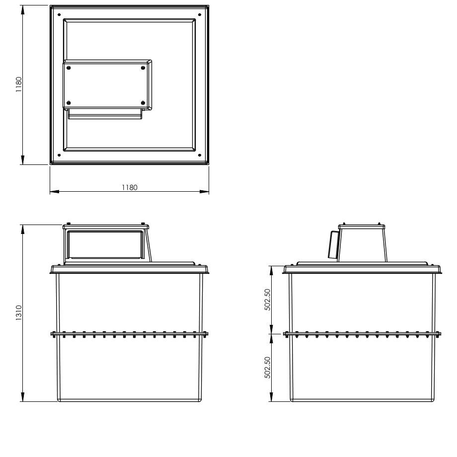 1000 Litre Type AB Air Gap GRP Break Water Tank - Two Piece Insulated ...