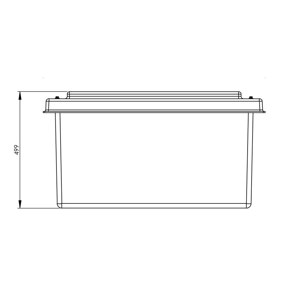 160 Litre GRP Water Tank, Insulated - PW160-1 - Tanks Direct