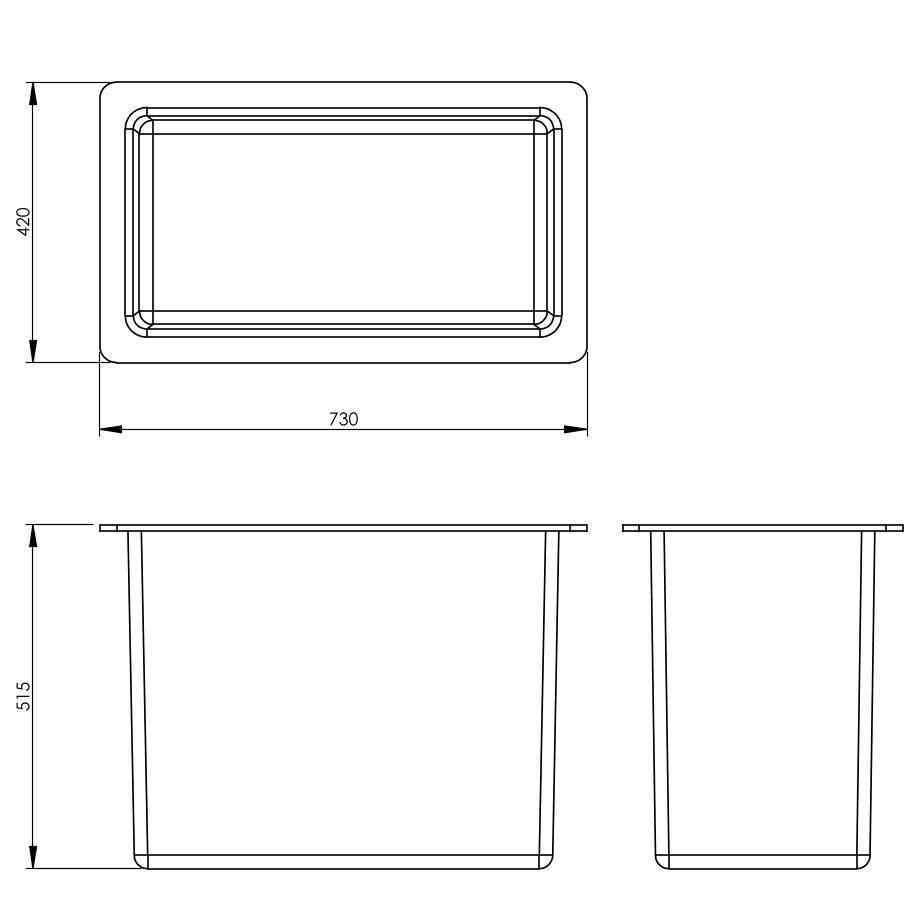 160 Litre Open Top GRP Water Tank - Tanks Direct