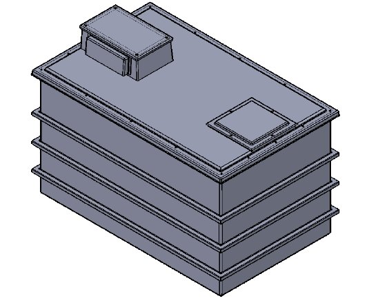 5625 Litre Type AB Air Gap GRP Water Tank, Insulated - Tanks Direct