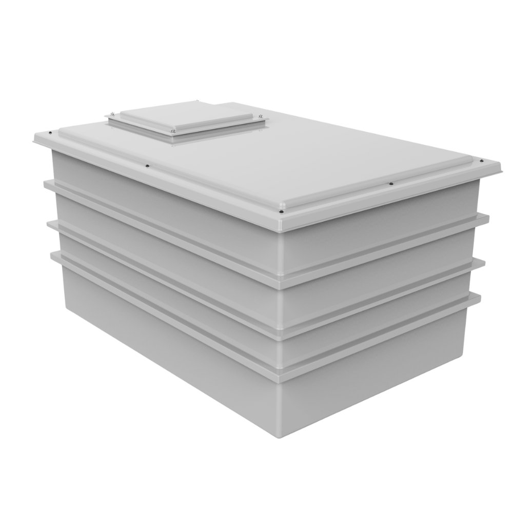 2272 Litre GRP Water Tank - Two Piece Insulated - Tanks Direct