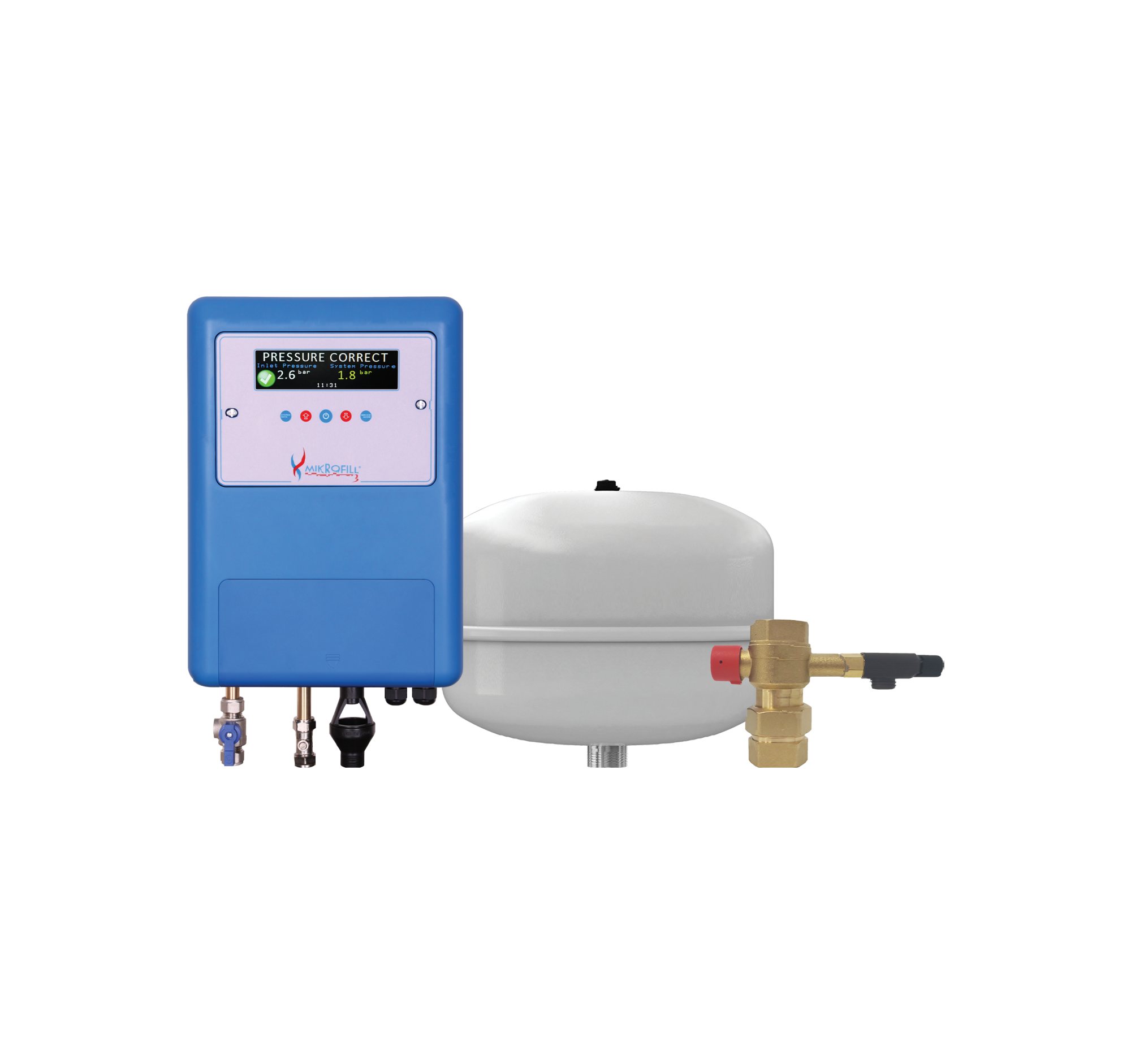 Mikrofill 8 Pressurisation Unit, vessel and service valve - Tanks Direct