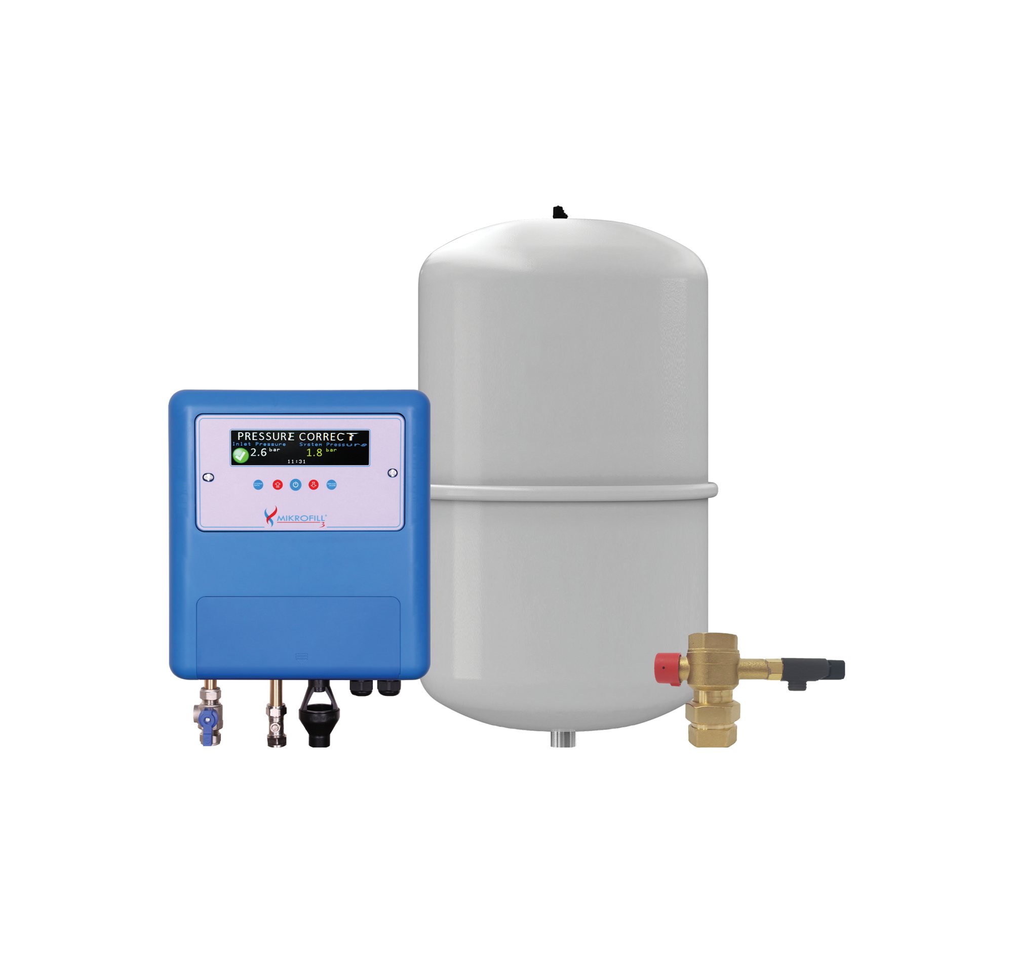 Mikrofill 24 Pressurisation Unit, vessel and service valve - Tanks Direct