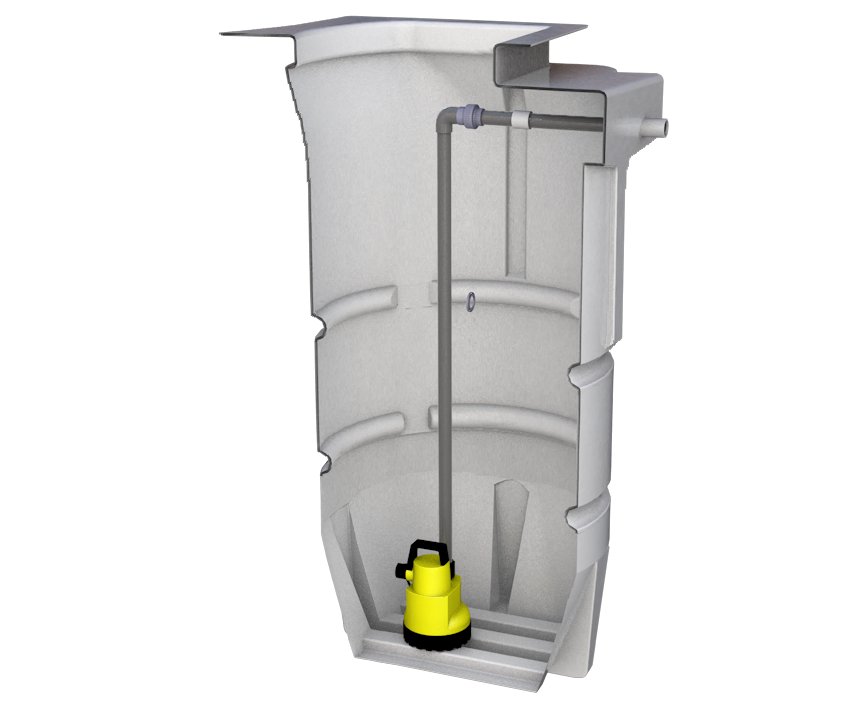 850L Grey Water, Surface & Ground Water AquaTank Single PS - Tanks Direct