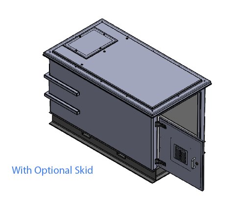 500 Litre GRP Pump Enclosure, Single Pump CUCOMP.2000-500.SP - Tanks Direct