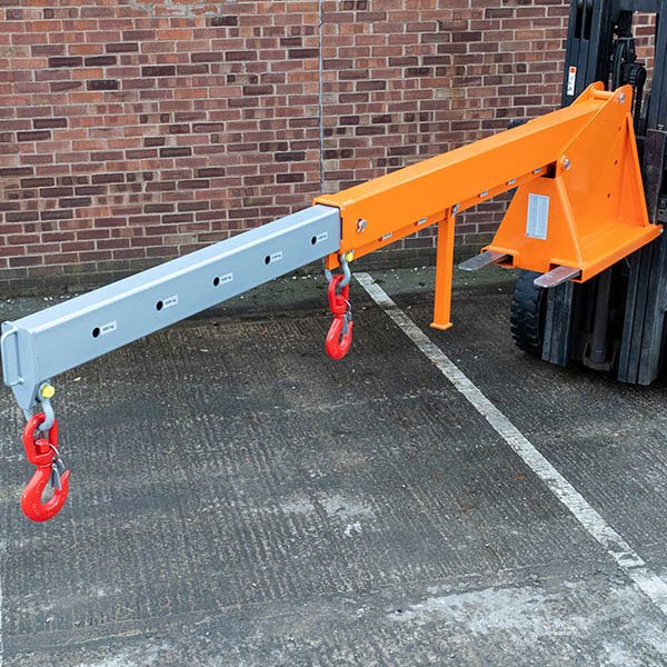Fork Mounted Height Adjustable Extending Jib - Tanks Direct