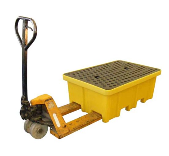 2 Drum Spill Pallet With 4-way FLT Access - Tanks Direct