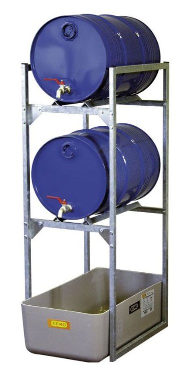 Drum Rack for 2 x 60L Drums with GRP Sump Pallet - Tanks Direct