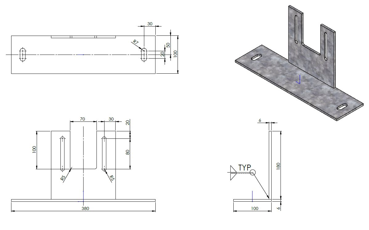 Biodisc Adaptor Bracket - Tanks Direct
