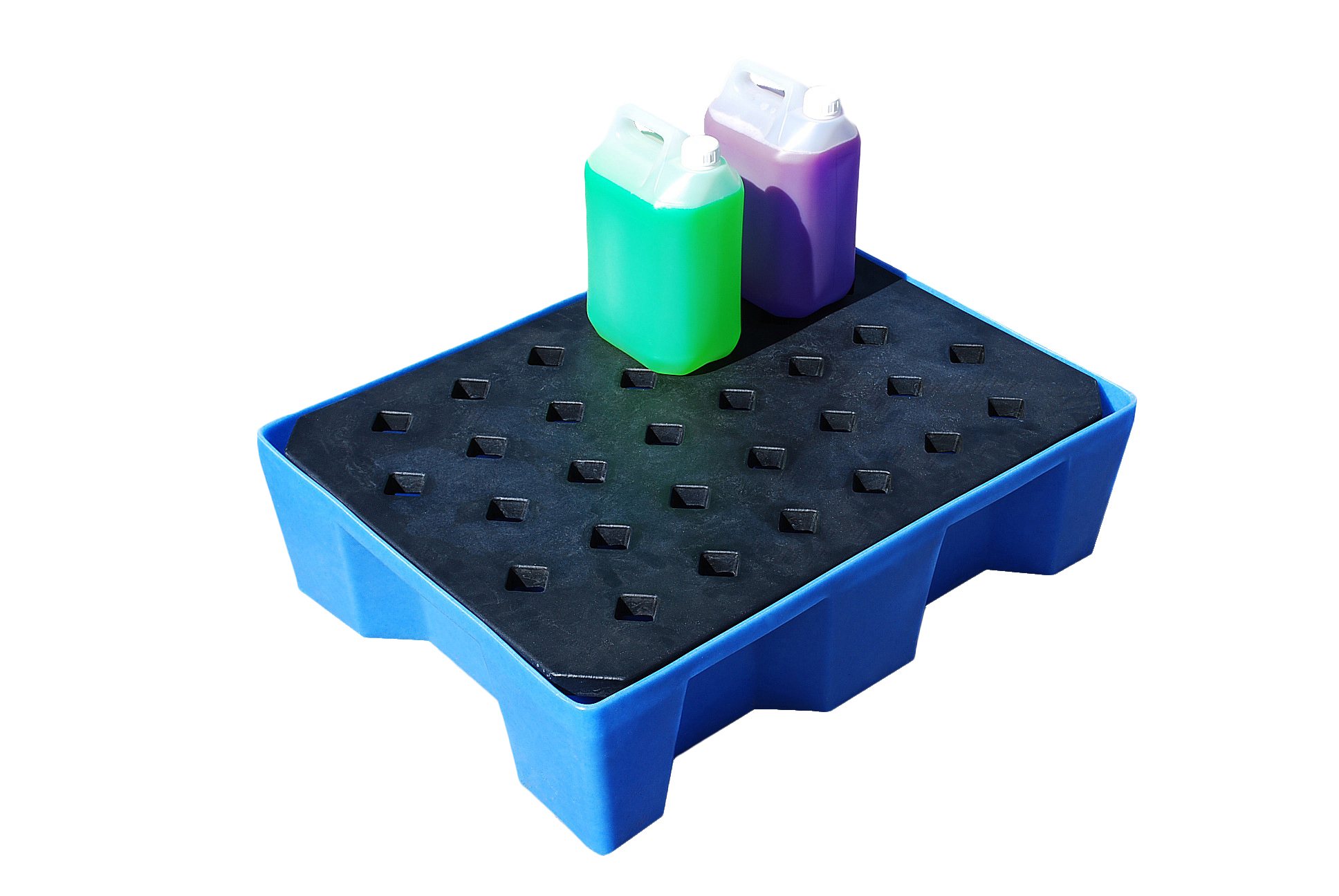Blue Spill drip tray with grate, 66 Litre | Tanks Direct Ltd - Tanks Direct