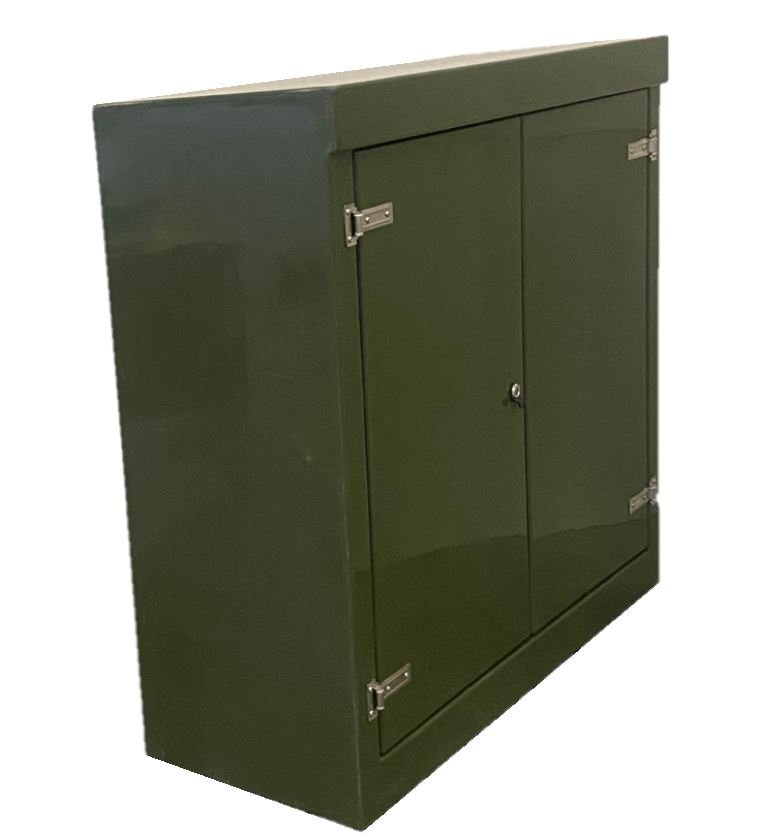 GRP Kiosk - 1210mm x 515mm x 1260mm - Double Door (0018427) - Tanks Direct