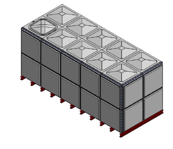 23805 Litre GRP Sectional Cold Water Storage Tank - Tanks Direct