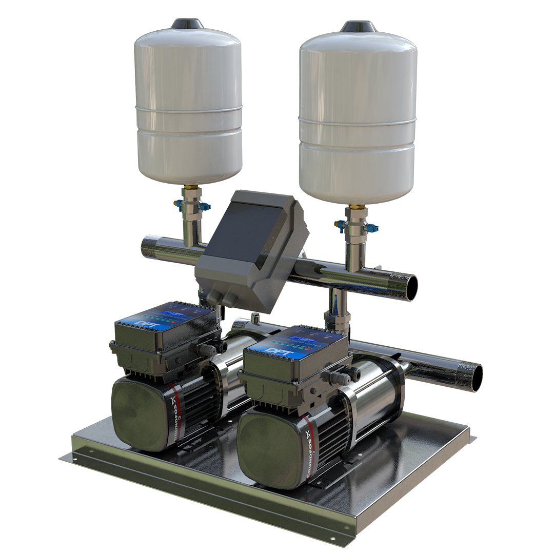 Grundfos Twin Pump Variable Speed Booster Set, 250L/M @ 4.5 - Tanks Direct