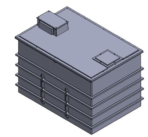 12000 Litre Type AB Air Gap GRP Water Tank, Insulated, Cat 5 - Tanks Direct