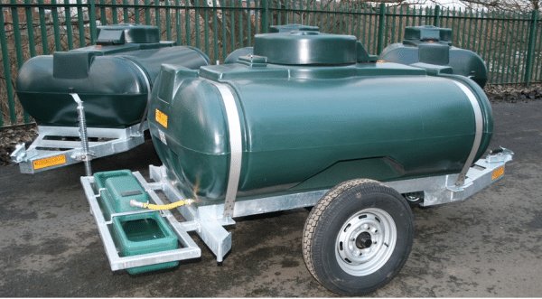 1125L Site Tow Animal Watering Bowser with Trough - Tanks Direct