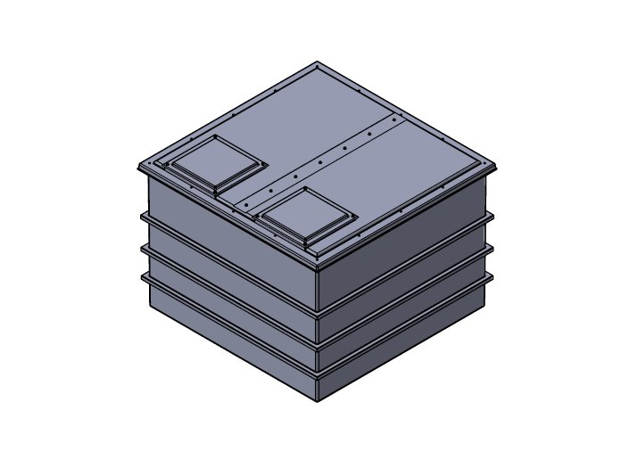 6001 Litre Divided GRP Water Tank, Insulated - Tanks Direct