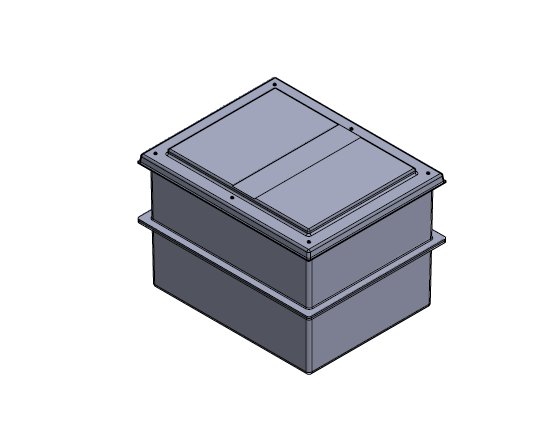 570 Litre Two Piece Divided GRP Water Tank, Insulated - Tanks Direct