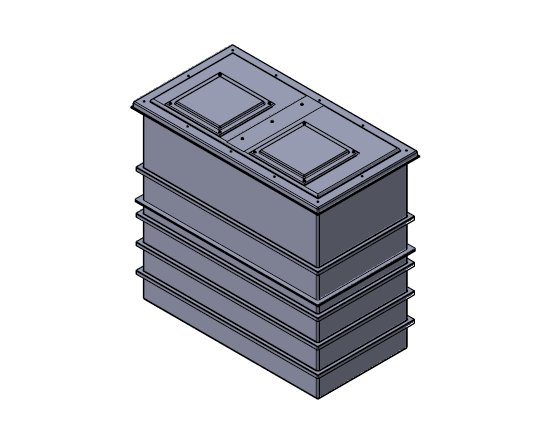 4001 Litre Two Piece Divided GRP Water Tank, Insulated - Tanks Direct