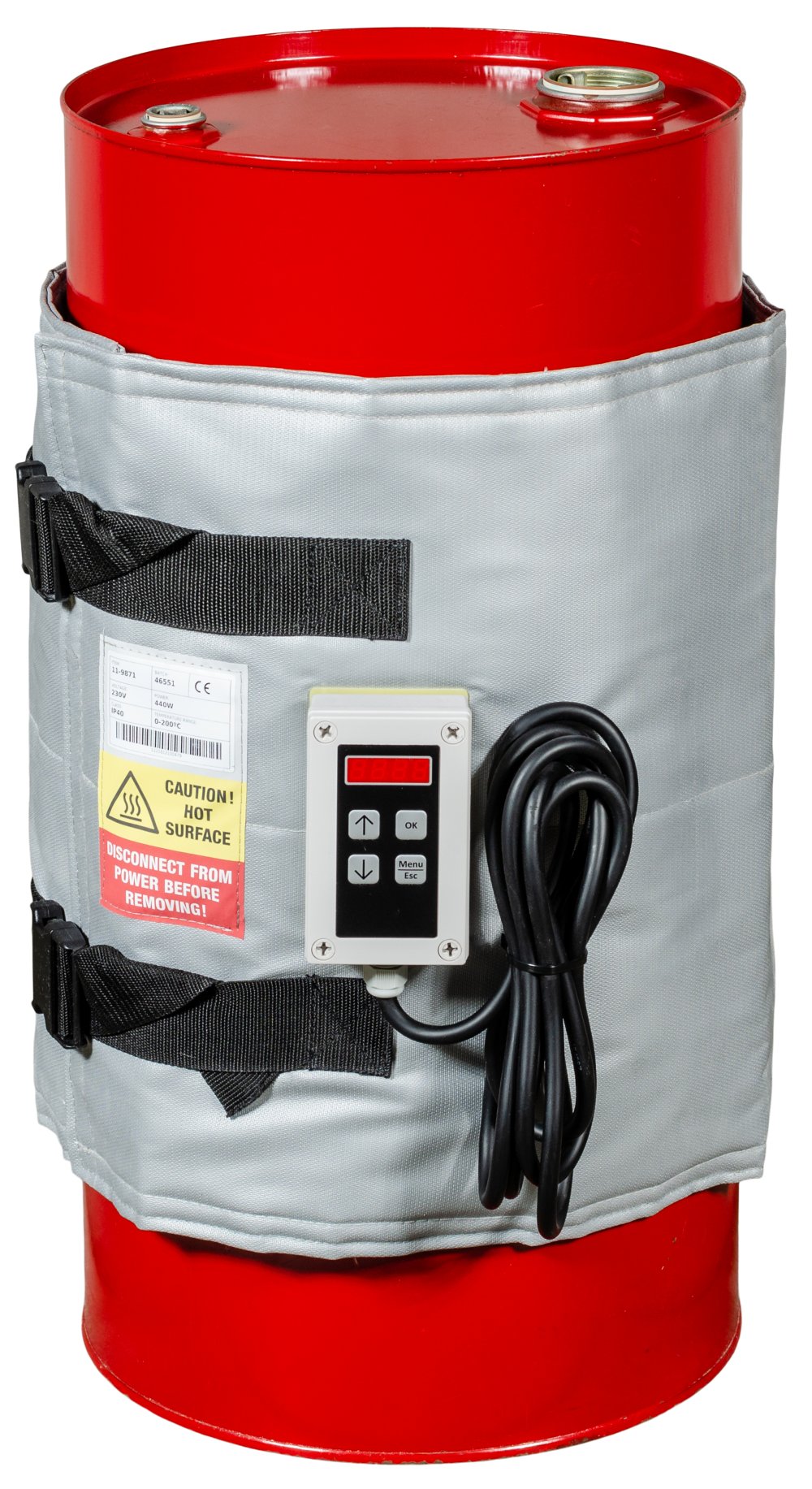 Heating Jacket 0-200ºC (high temperature) 50-60L Drums - Tanks Direct