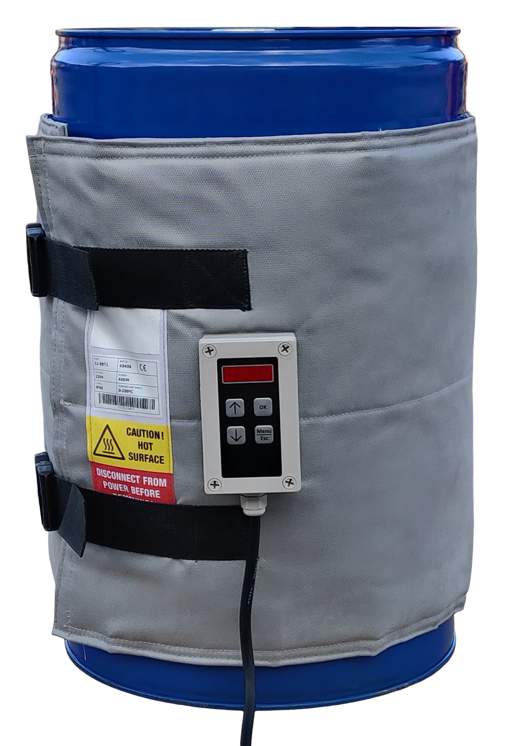 Heating Jacket 0-200ºC (high temperature) 50-60L Drums - Tanks Direct