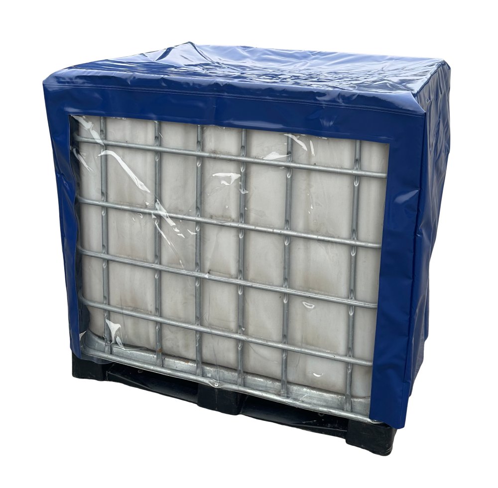 Full Waterproof PVC cover with transparent window for 1000L - Tanks Direct