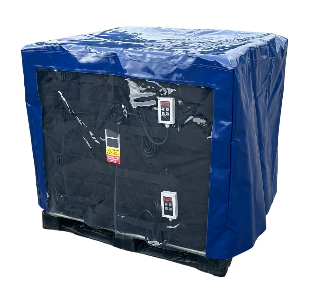 Full Waterproof PVC cover with transparent window for 1000L - Tanks Direct