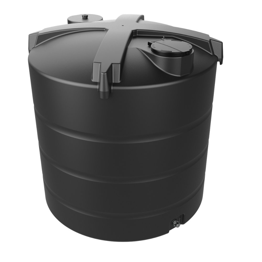 Tanks Direct 10000 Litre Round Water Tank, Non Potable Grade - Tanks Direct