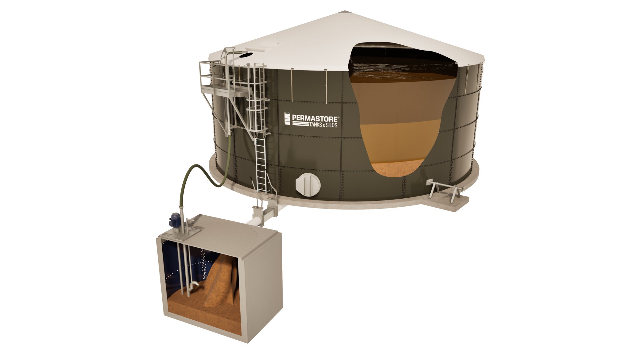 Permastore Slurry Tank - 13m3 to 50,000 m3 - Tanks Direct