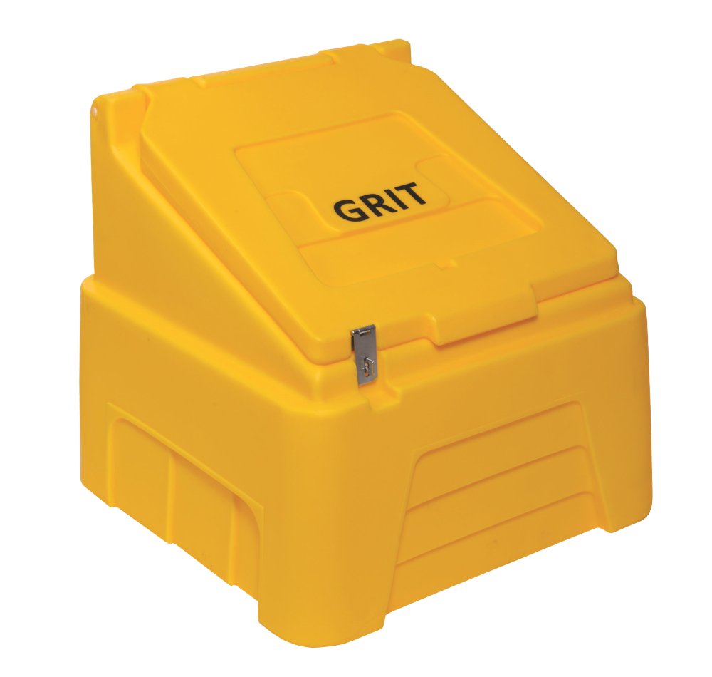 200 Litre Plastic Salt Bin, Yellow - Tanks Direct