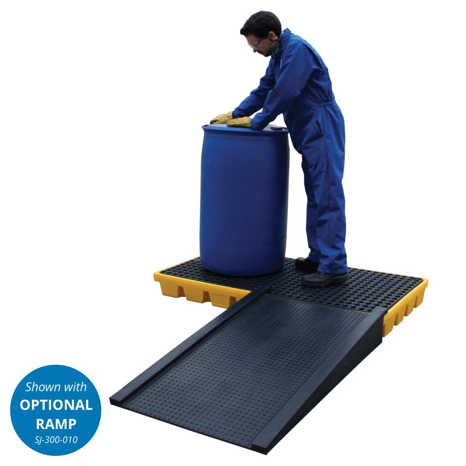 Bunded Work Floor for 2 Drums - SJ-300-001 - Tanks Direct