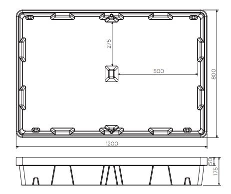 Extra Large Spill Drip Tray, Base Only - Tanks Direct