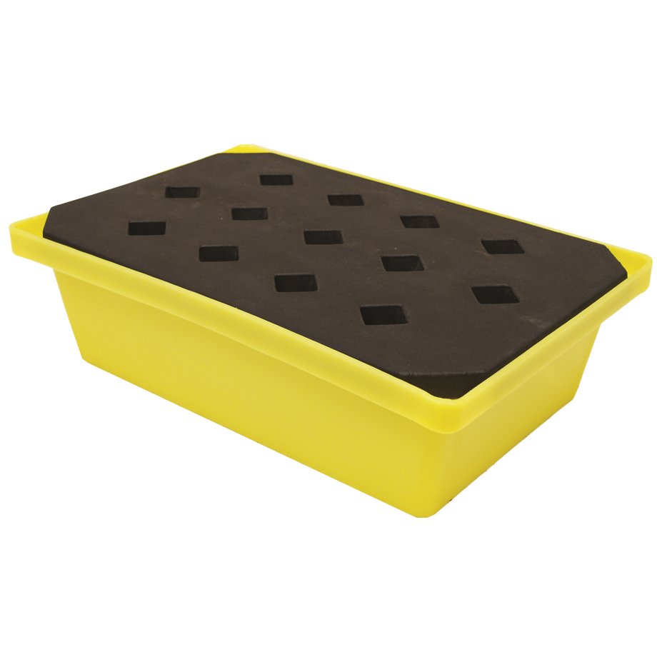 Spill drip tray with grate, 22 Litre - Tanks Direct